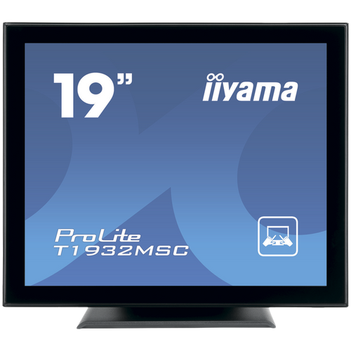 IIYAMA T1932MSC-B1S Monitor 19’’ 10pt IPS TOUCH 1280 x 1024 14ms 250 cd/m² projective capacitive IP54 VGA HDMI DP