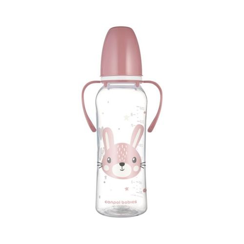 Canpol Babies Flašica Cute Animals Sa Ručkama 250Ml (11/845) - Pink