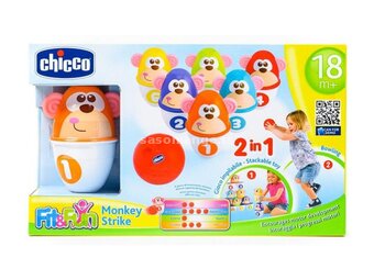 CHICCO Igračka set za kuglanje-Majmunčići