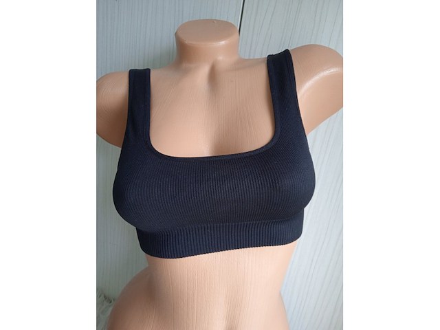 CRNI REBRASTI CROP TOP XS/S