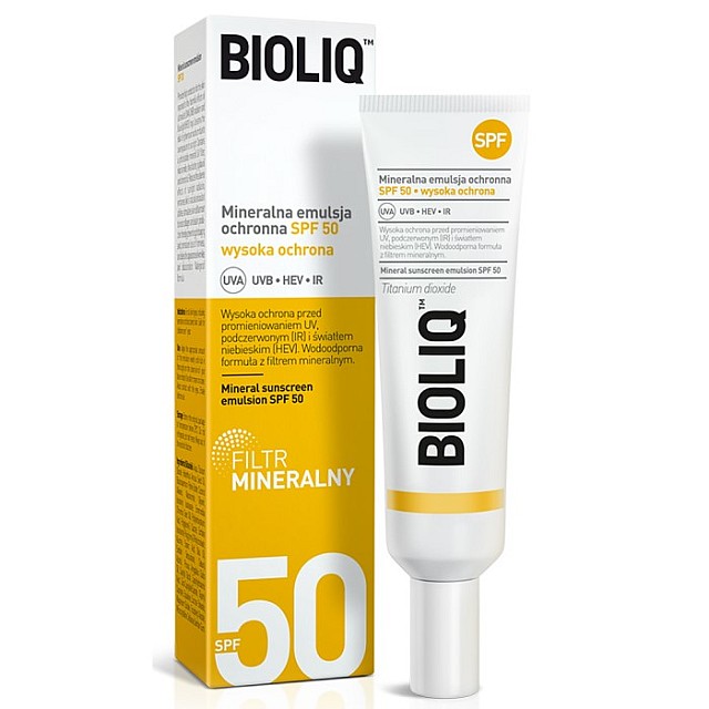 Mineralna UV krema za zaštitu kože od sunca SPF 50 Bioliq 30 ml