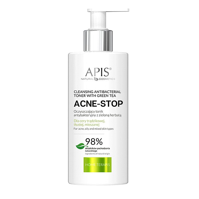 ACNE - STOP Čišćenje lica - Antibakterijski tonik sa zelenim čajem 300 ml