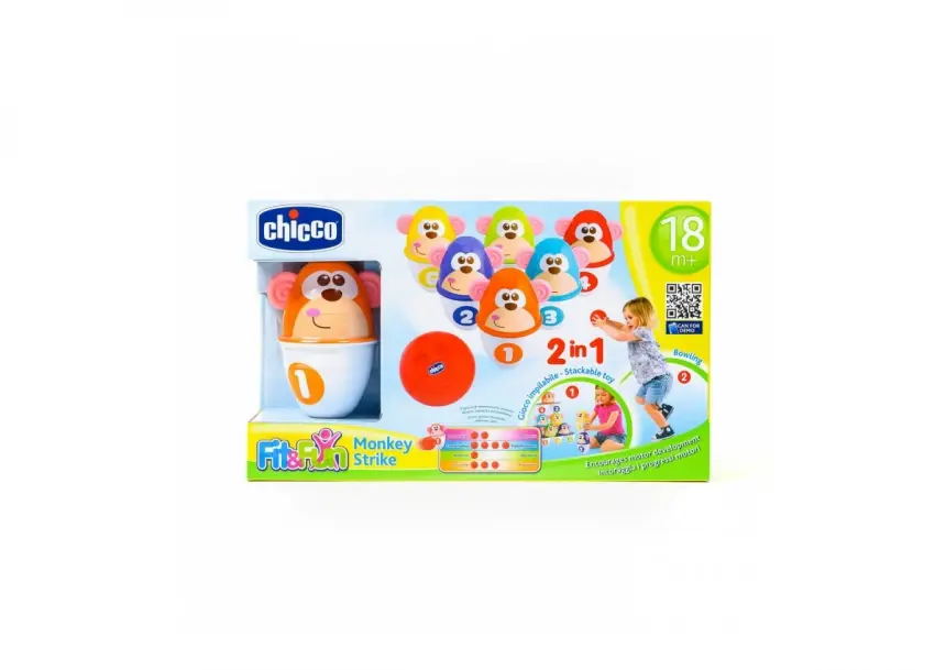 CHICCO IGRAČKA SET ZA KUGLANJE-MAJMUNČIĆI