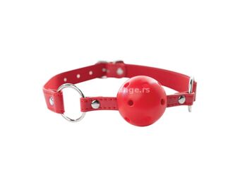 Crvena kugla za usta sa rupicama Red Breathable Ball Gag