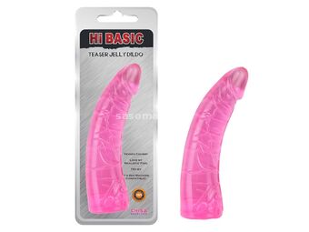 Roze TPE dildo 19cm