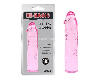 Roze TPE dildo 18cm