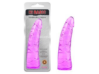 Ljubicasti TPE dildo 19cm