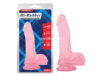 Roze dildo sa testisima 20cm