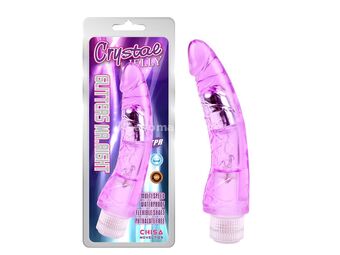 Ljubicasti Vibrator 22cm Glitters Mr.Right Purple