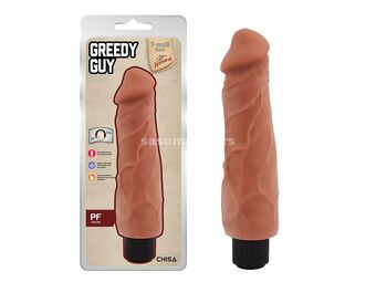 Mekani Realisticni Vibrator 24cm Greedy Guy Latin