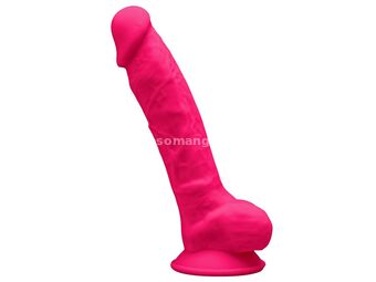 Termoaktivni Rozi Silikonski Dildo 18cm