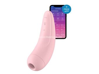 Roze stimulator klitorisa aplikacija Satisfyer Curvy 2