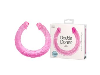 Roze dupli dildo