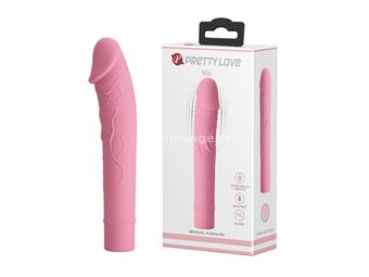 Realistični Silikonski Vibrator Vic Pink