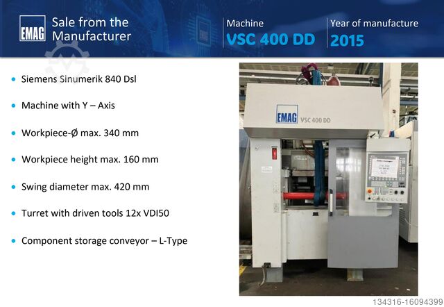 Vertikalna letla
EMAG VSC 400 DD