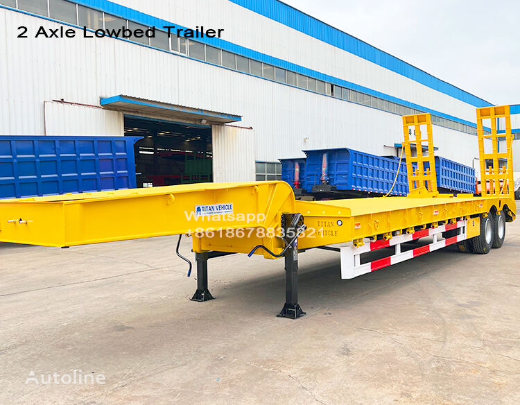 Nova 2 Axle Semi Lowbed Trailer Truck for Sale in Guam poluprikolica sa niskom platformom