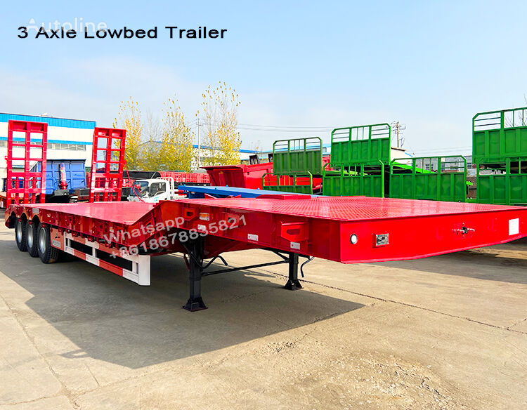 Nova 3 Axle Wide Gooseneck Low Bed Trailer for Sale in Tanzania poluprikolica sa niskom platformom