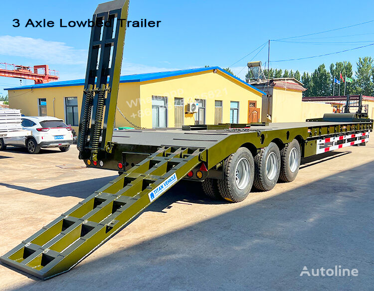 Nova Lowbed Truck Trailer 3 Axle for Sale in Nigeria poluprikolica sa niskom platformom