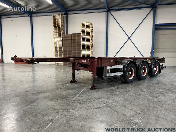 Prodaje se Van Hool 3B2015 | (Tank)Container Chassis 20ft - 30ft ADR | Semi- poluprikolicu za prevoz kontejnera na aukciji