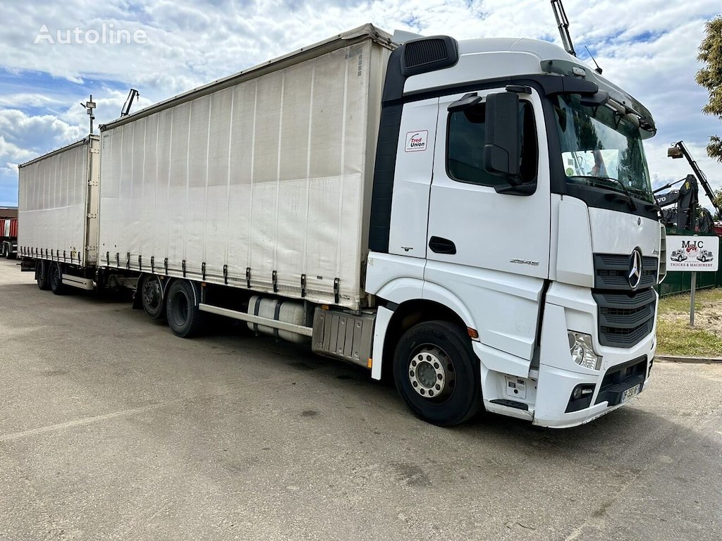 Mercedes-Benz ACTROS 2545 6x2 JUMBO +/- 110m³ VOLUME ZUG - DURCHLADER - FRUEHA kamion furgon