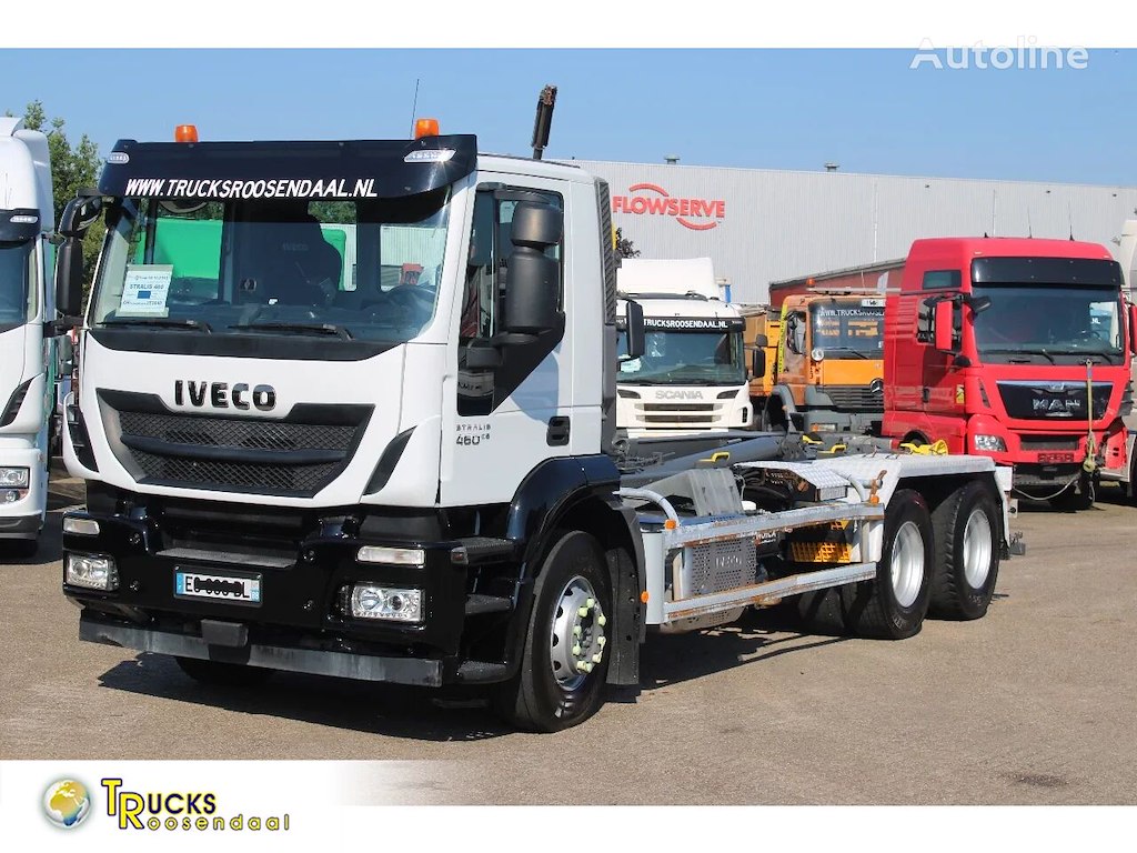IVECO Stralis 460 + EURO 6 + 20t Marrel Container Hook + + Fr apk 09-2 kamion rol kiper