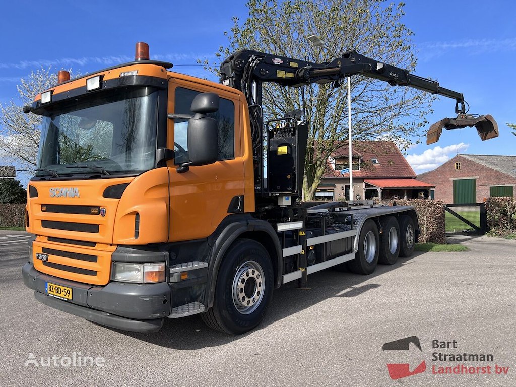 Scania P360 B 8X4/4 container systeem met palfinger Radiografische Z kr kamion rol kiper