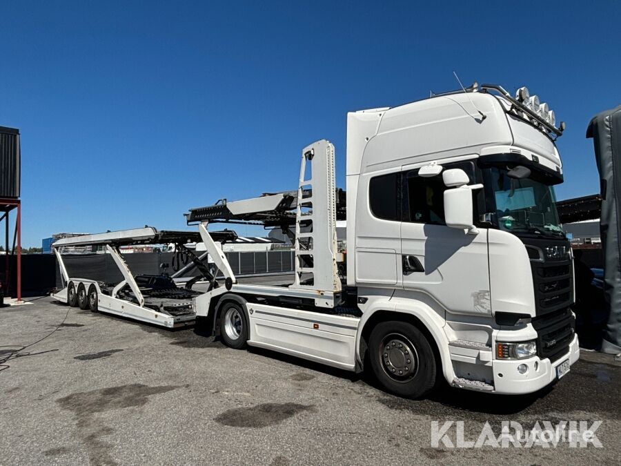 Prodaje se Scania R520 autotransporter na aukciji + prikolica autotransportera