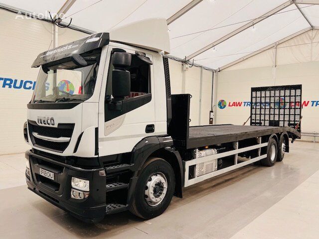 IVECO Stralis 310 AT 6x2 Rear Steer Beavertail autotransporter