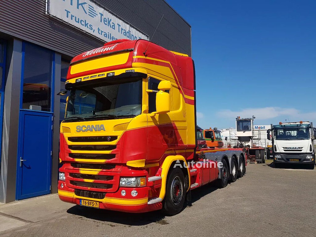 Scania R450 8x2 Topline ADR EX/II, EX/III, FL en AT SCR only vozilo za prevoz kontejnera