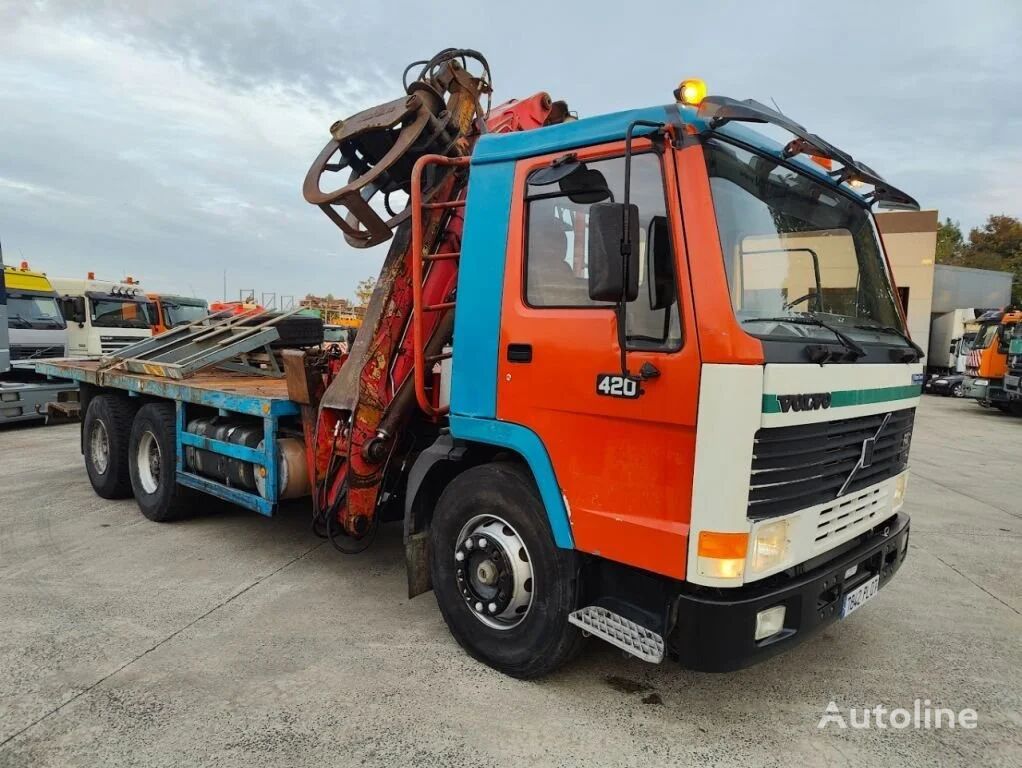 Volvo FL 12.420 6X4 + DIEBOLT D20.80Z Timber/Loglifter - Holzfahrzeug kamion za prevoz drva