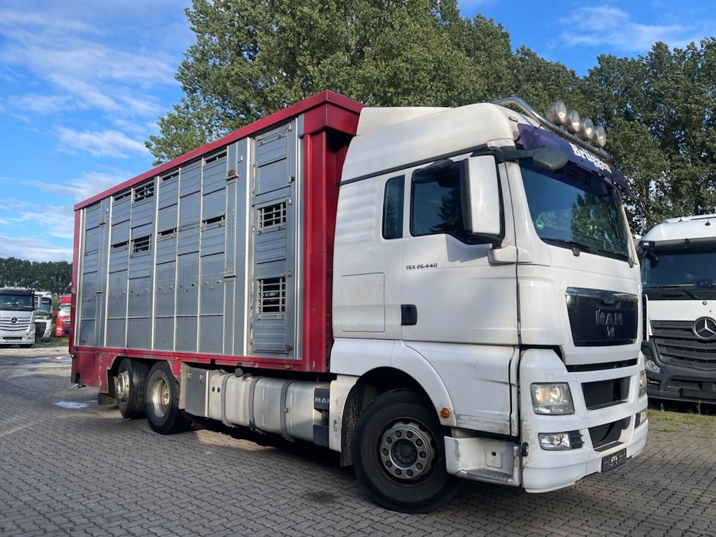 MAN TGX 26.400 6x2-2 LL 3 Stück Finkl Hubdach kamion za prevoz stoke