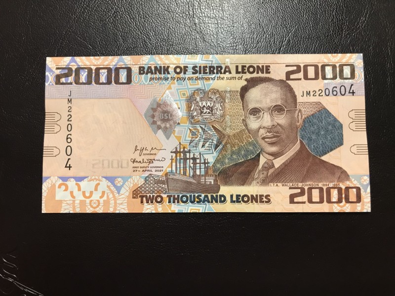 SIERRA LEONE 2000 LEONES. UNC.2021.