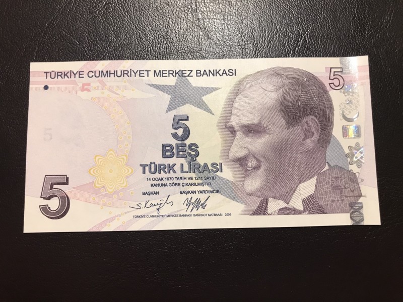 TURSKA 5 LIRA. UNC.