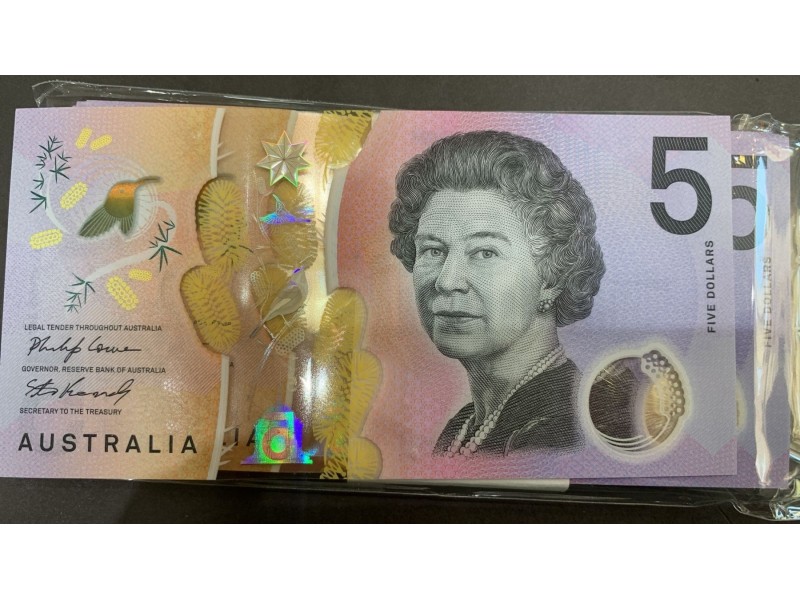 Australija 5 dolara UNC polimer