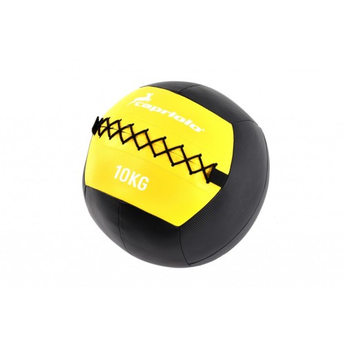 Lopta wall ball 10kg crno-žuta