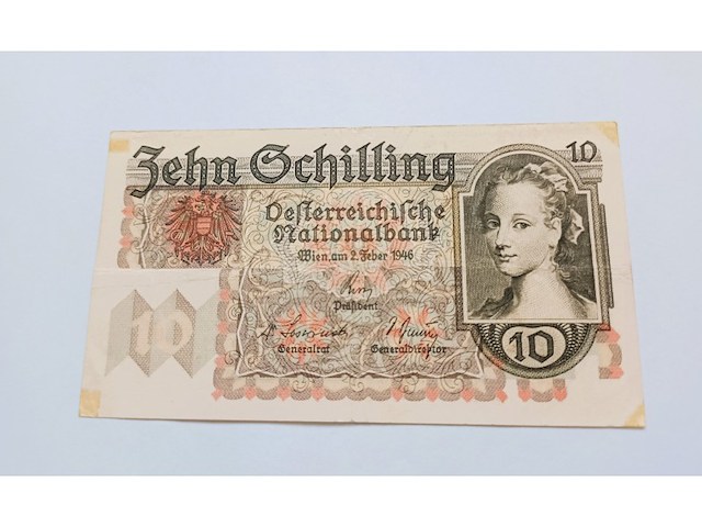 Austrija 10 šilinga 1946