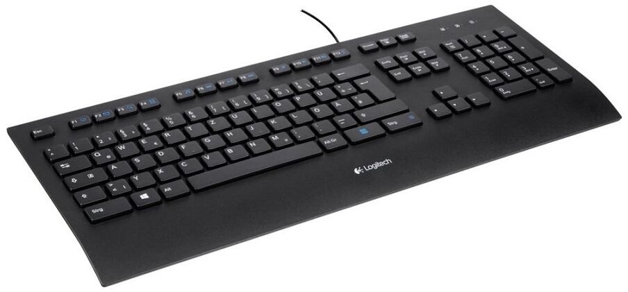 Logitech K280e Keyboard for Business US, Black, USB