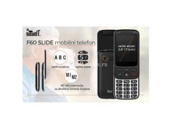 Meanit Mobilni telefon F60 SLIDE , 2.8 ekran ( 7.1 cm ), Dual SIM