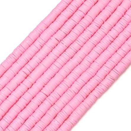 Perle od polimerne gline 6*1 mm roze