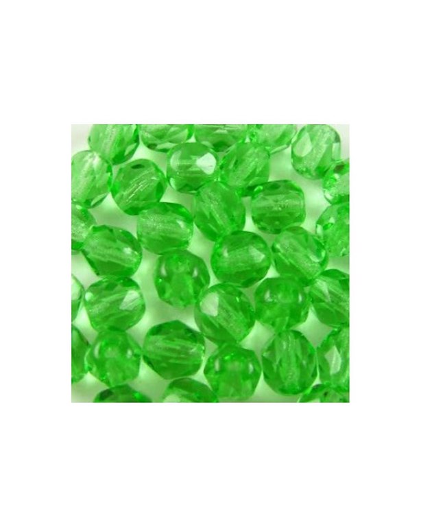 Češke perle polirane 4mm peridot