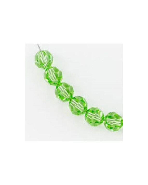 Kristalna perla lopta 8 mm peridot