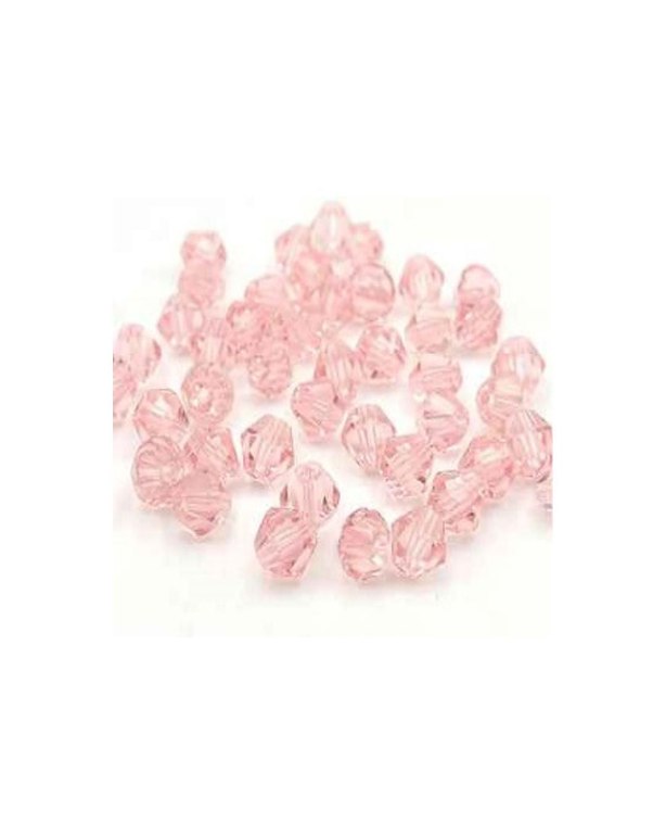 Kristalna perla romb 4 mm roze