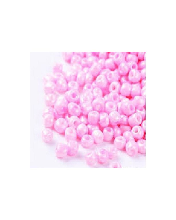 Kašaste perle (seed beads) 4 mm mat roze