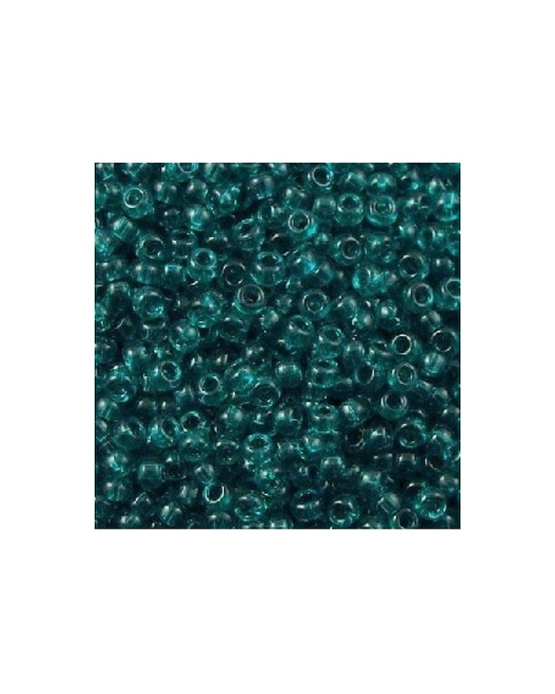 Kašaste perle (seed beads) providna 4 mm tirkiz