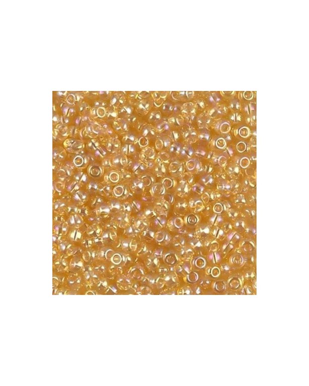 Kašaste perle (seed beads) 4 mm providna AB bež