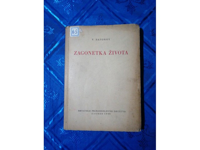 V. SAFONOV: ZAGONETKA ŽIVOTA