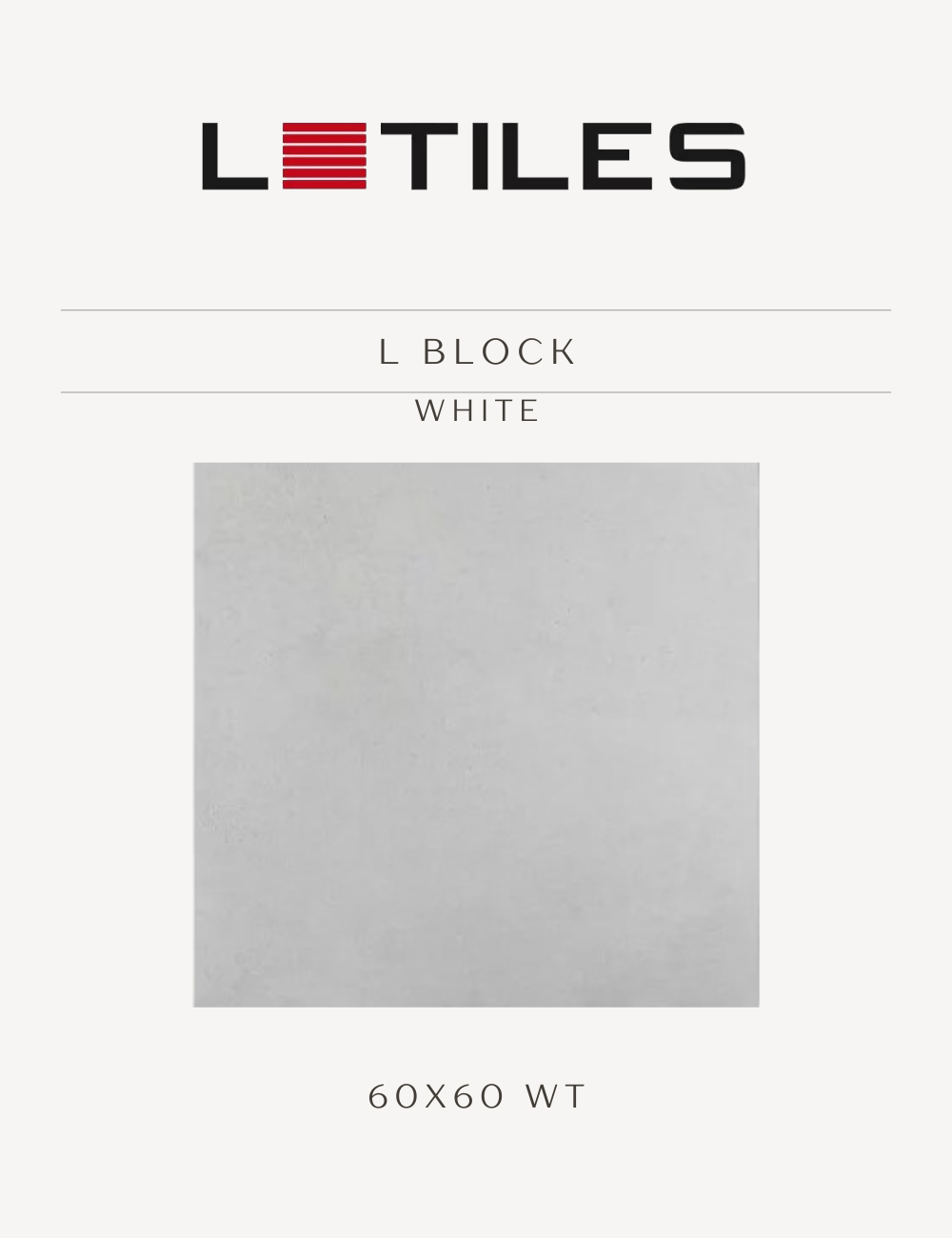 L BLOCK WHITE