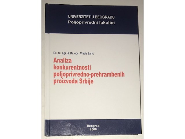 Analiza konkurentnosti poljopriv-preh proizvoda Srbije