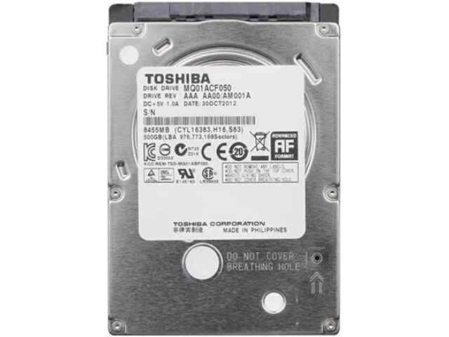 HDD 2.5 ** 500GB MQ01ACF050 TOSHIBA 7200RPM 16MB SATA3