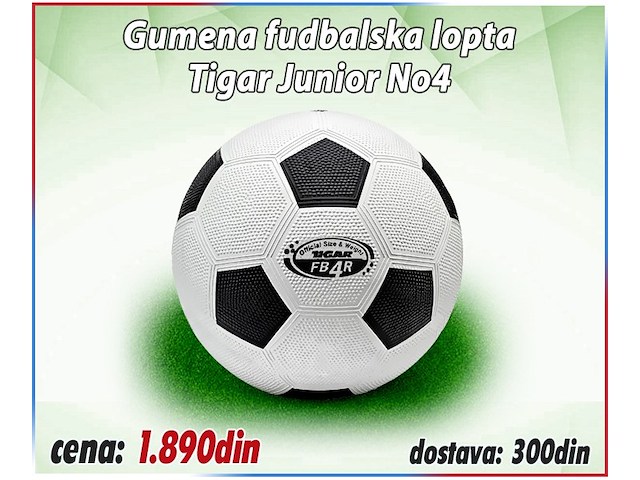 Gumena fudbalska lopta Tigar Junior No4